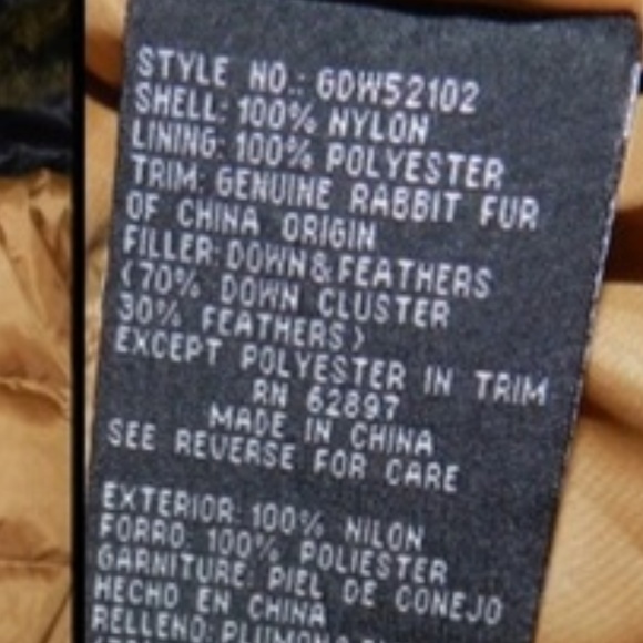 G-Unit | Jackets & Coats | G Unit Cropped Down Jacket Rabbit Fur Trim ...